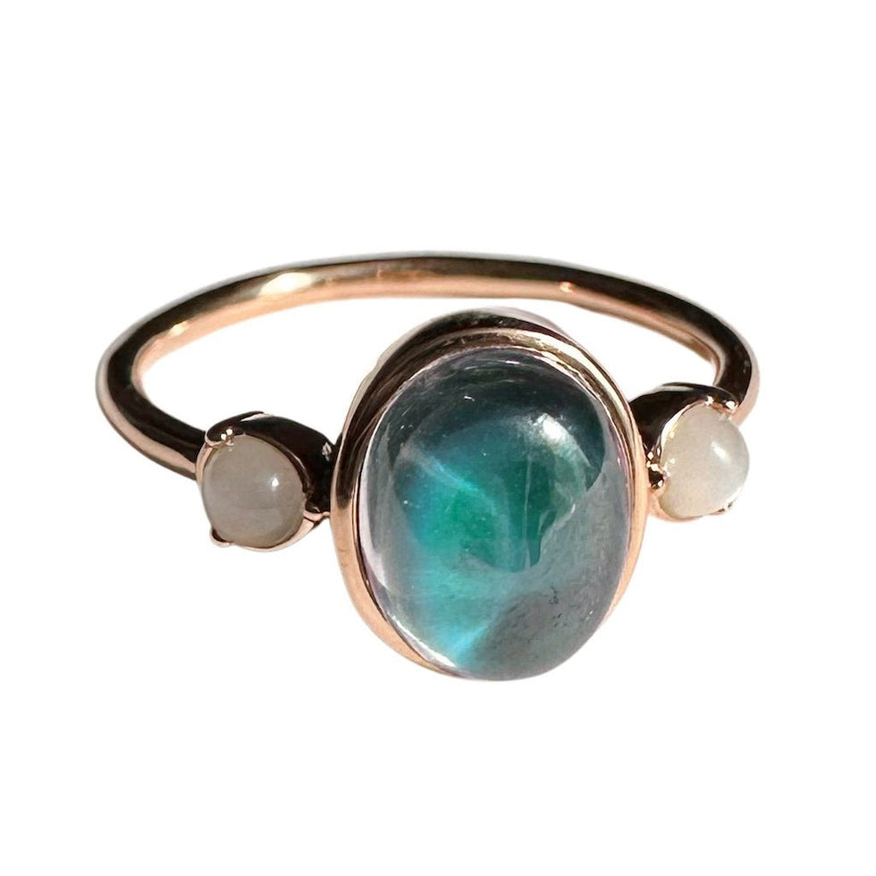 Bejeweled Mood Ring Ultimate Mood Stone Magic w/ Moonstones – Honeycat ...