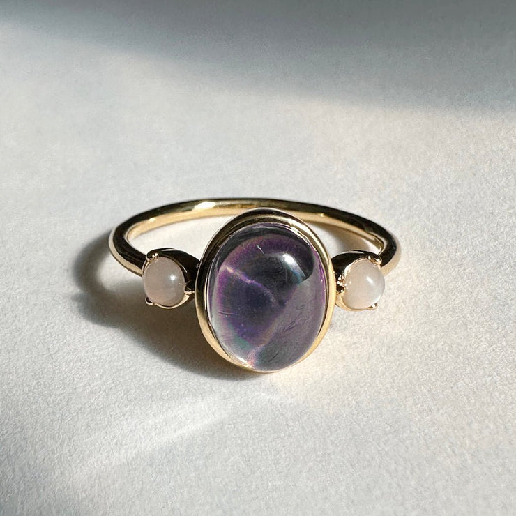 Bejeweled Mood Ring Ultimate Mood Stone Magic w/ Moonstones – Honeycat ...