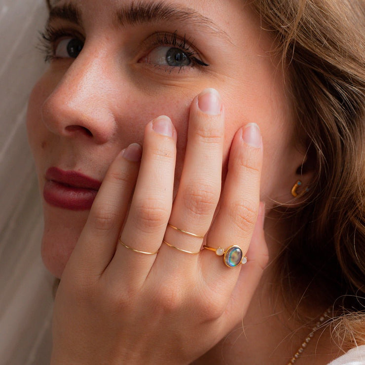 Bejeweled Mood Ring Ultimate Mood Stone Magic w/ Moonstones – Honeycat ...