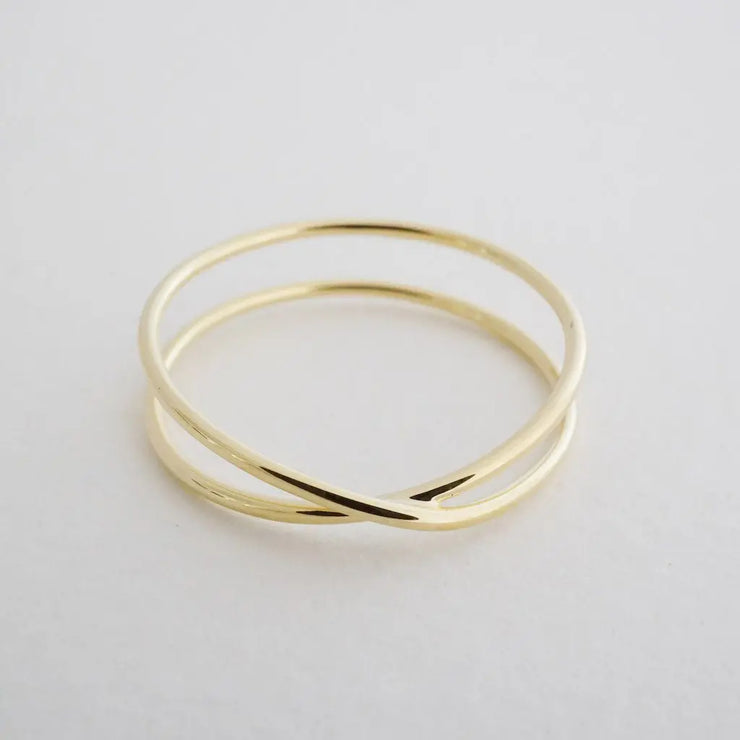 Crossover X Ring - Final Sale – Honeycat Jewelry