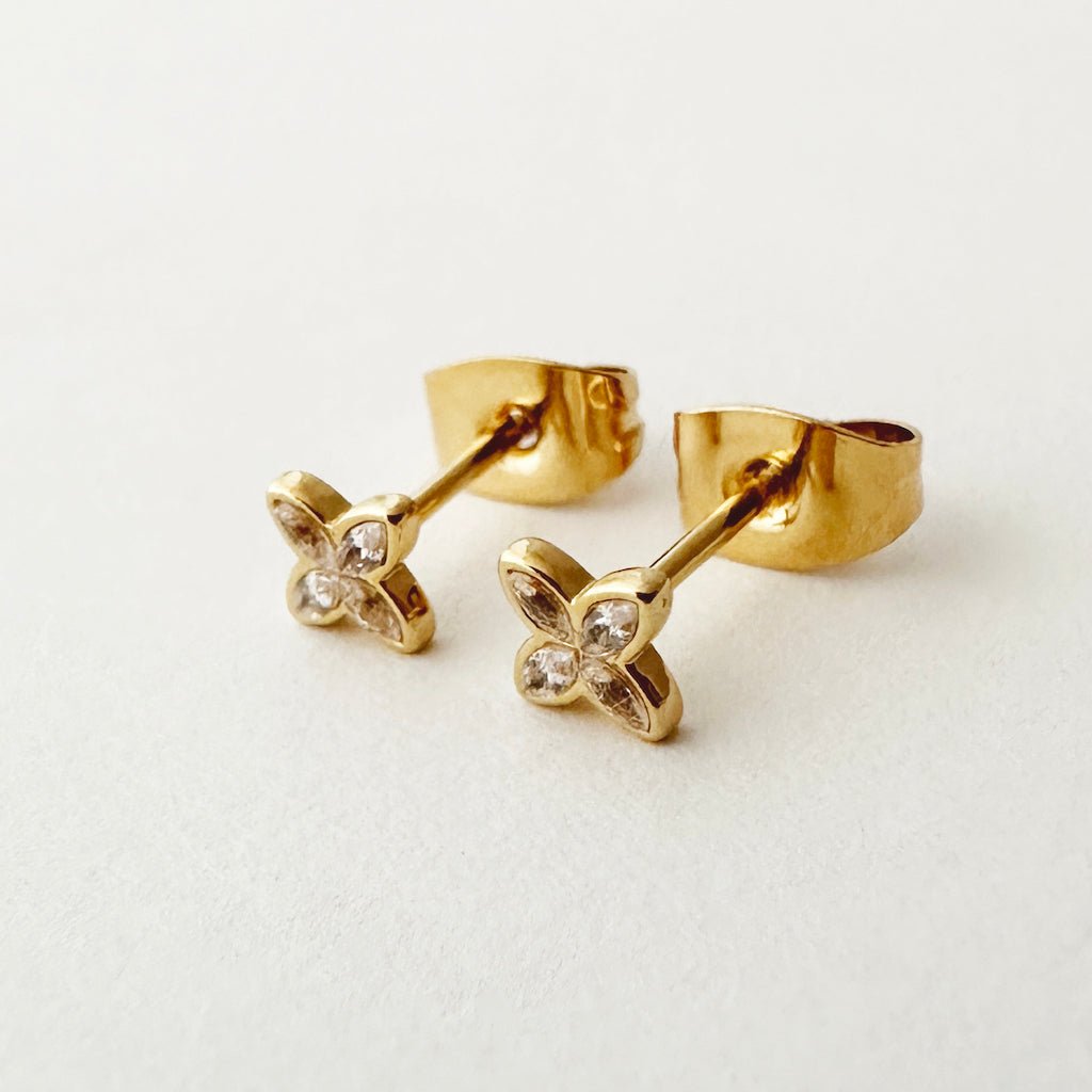 Crystal Petal Studs – Honeycat