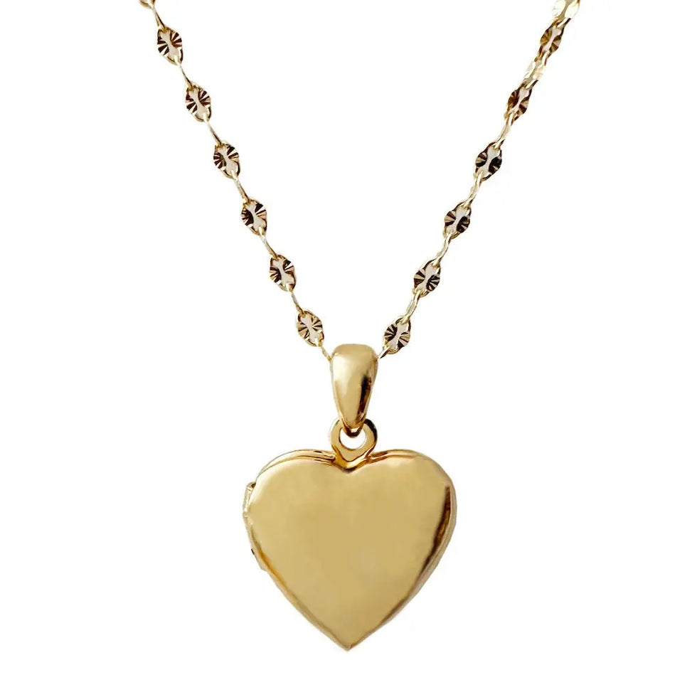 Ugh SO Darling Heart Locket on a Shimmering Chain – Honeycat Jewelry