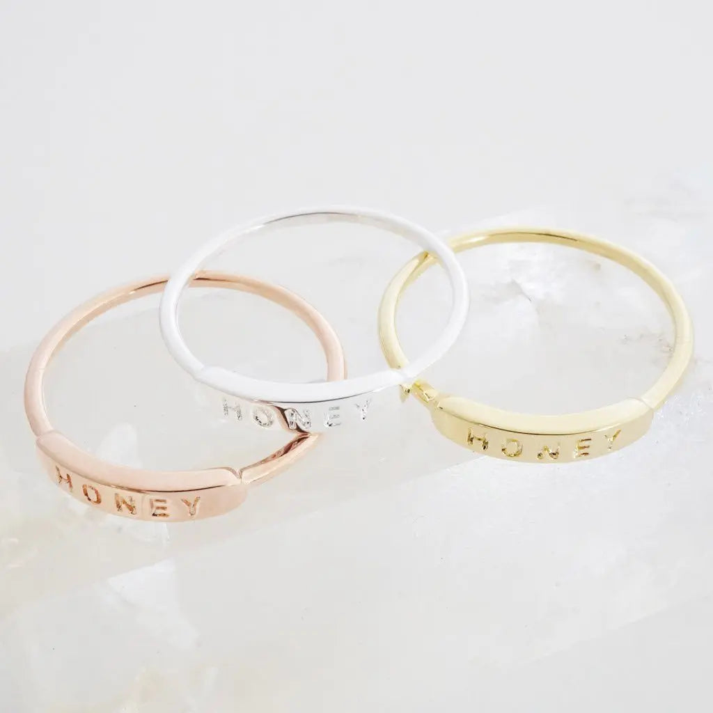HONEY Imprint Ring - Final Sale - Honeycat Jewelry