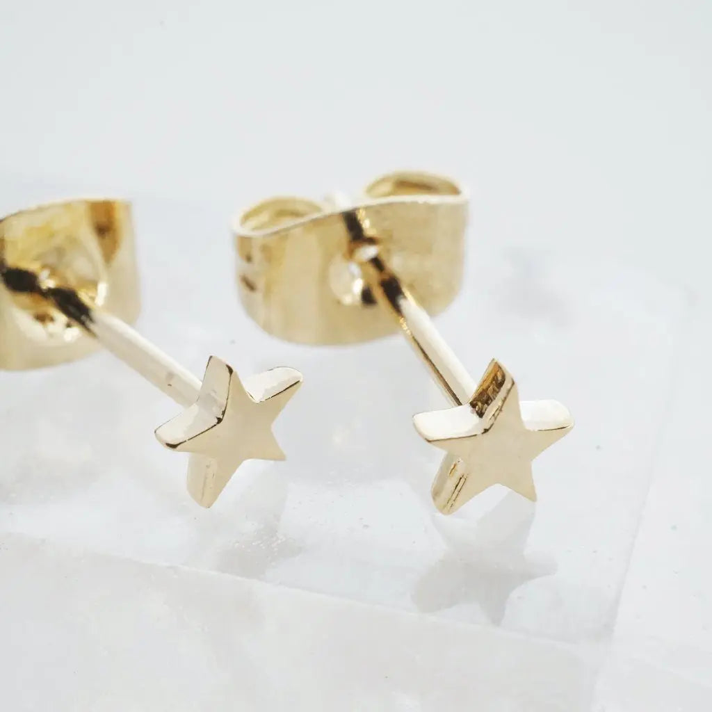 Mini Star Stud Earrings – Honeycat Jewelry