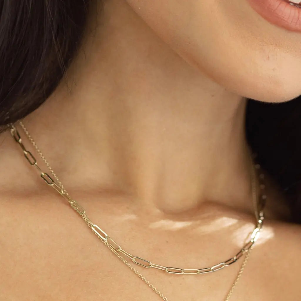 Piper Paperclip Chain Necklace - Honeycat Jewelry