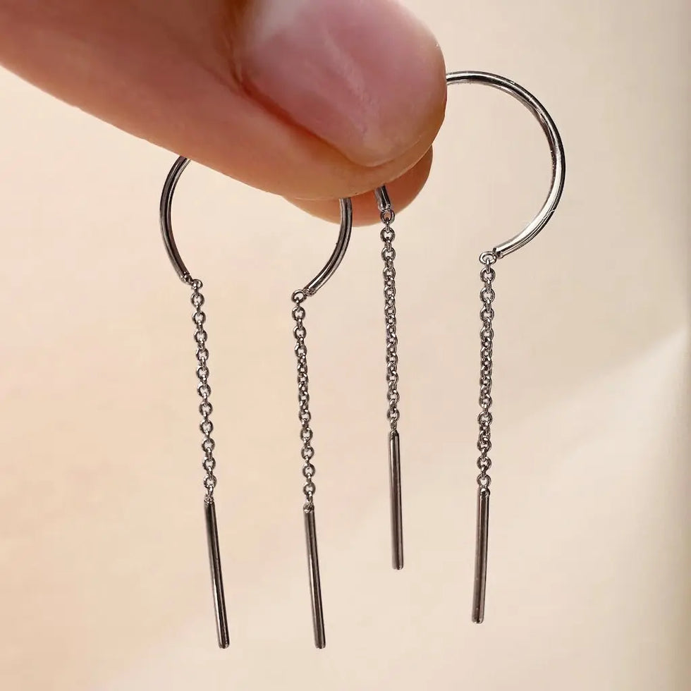 Threader Chime Earrings – Honeycat Jewelry